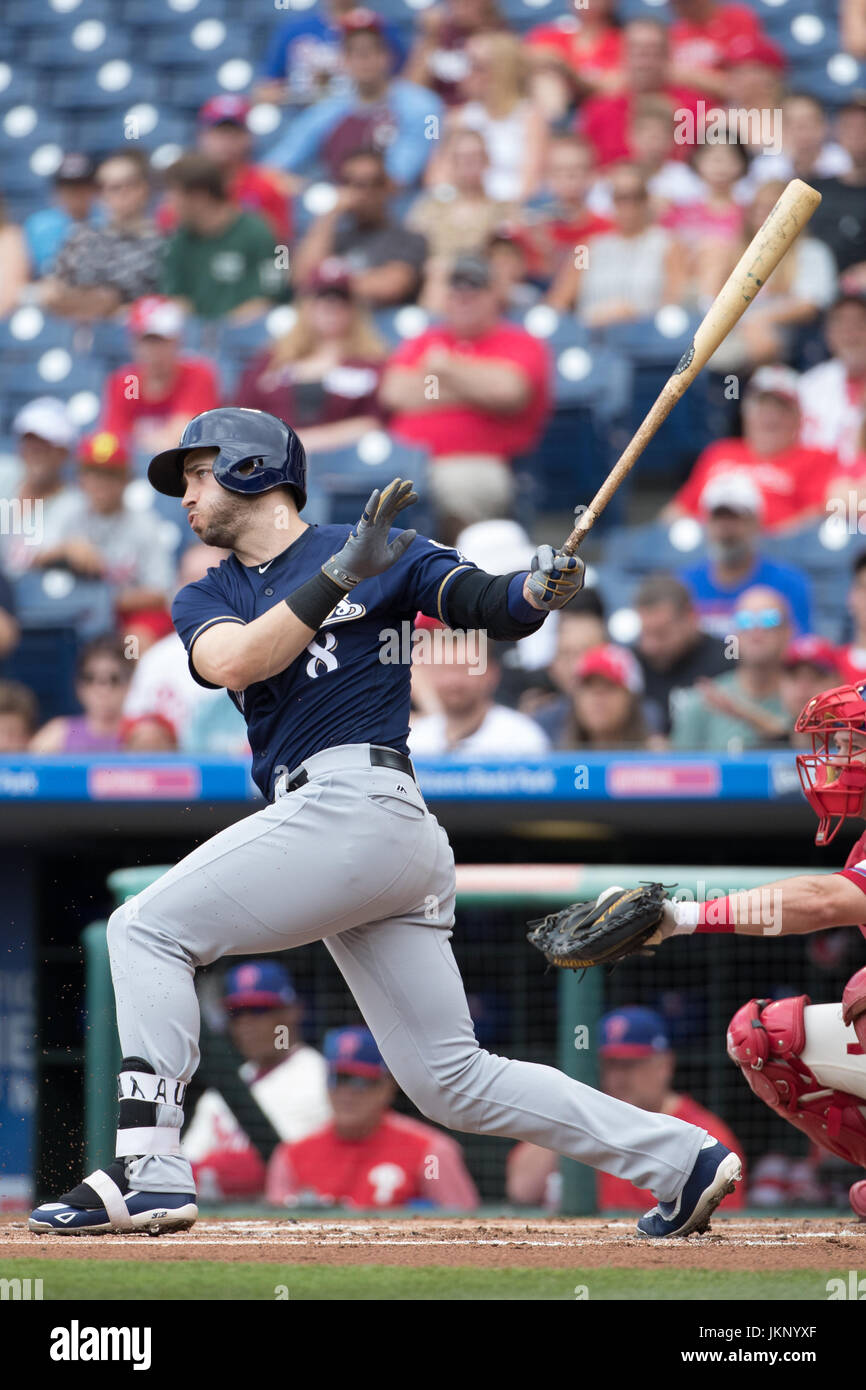 Philadelphia, Pennsylvania, USA. 23rd July, 2017. Milwaukee Brewers ...