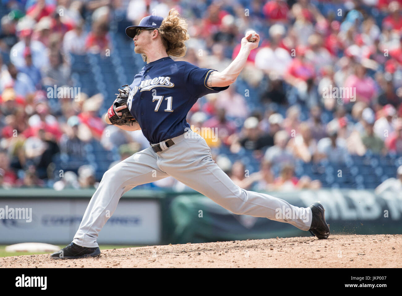 Philadelphia, Pennsylvania, USA. 23rd July, 2017. Milwaukee Brewers ...