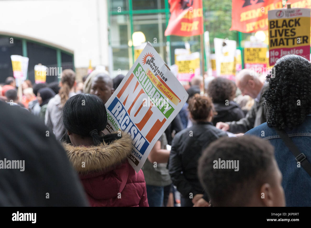 London, UK. 24th July, 2017. Vigil and protest in memory of Rashan ...
