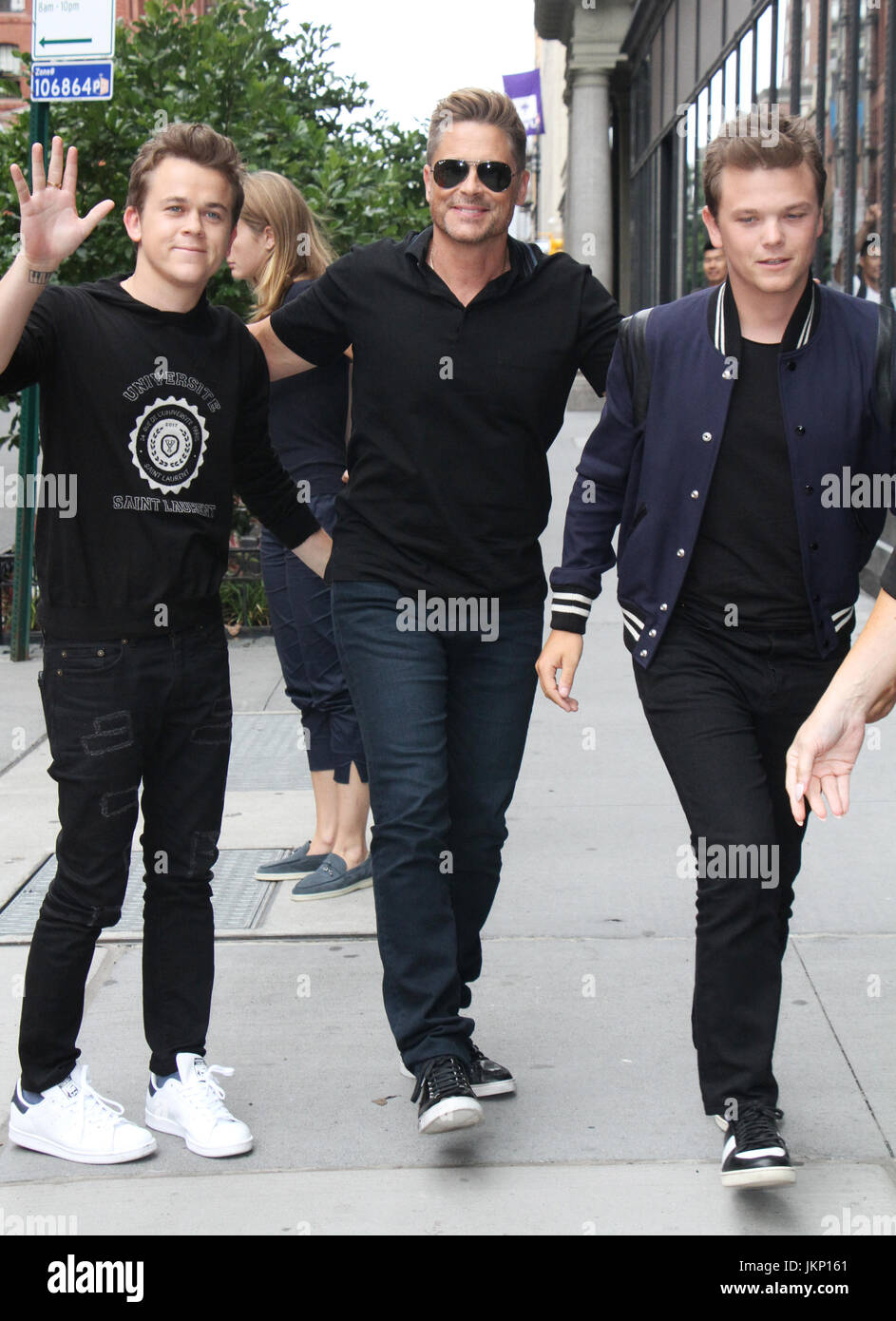 New York, NY, USA. 24th July, 2017. John Owen Lowe, Rob Lowe, Matthew ...