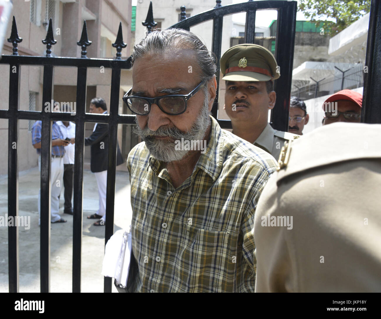 GHAZIABAD, INDIA - JULY 24: Moninder Singh Pandher coming out after ...