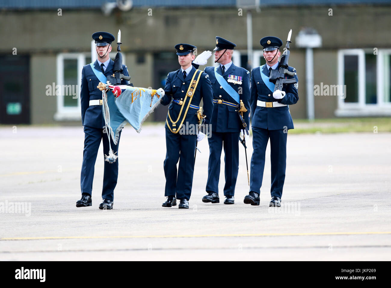 The old Colour is taken away. HRH Prince Harry today visited RAF ...