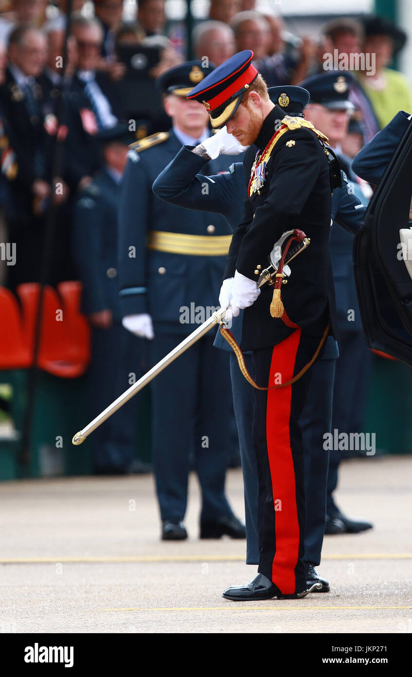HRH Prince Harry today visited RAF Honington in Suffolk. The Commandant ...