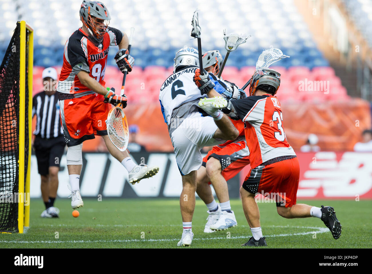 July 23, 2017: Ohio Machine Connor Cannizzaro (6) scores against Denver ...