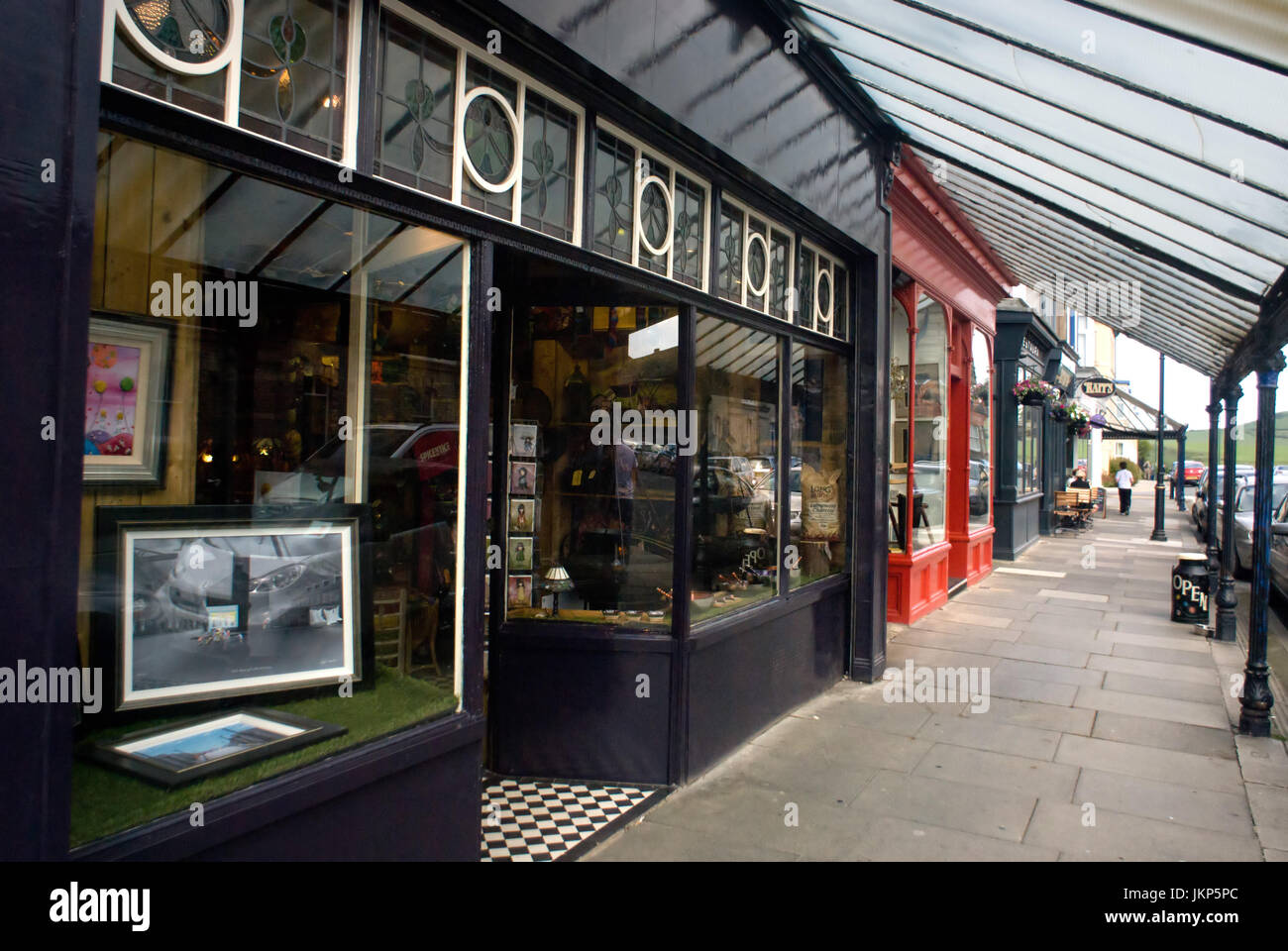 Shops on Milton Street, Saltburn-by-the-Sea, North Yorkshire Stock ...