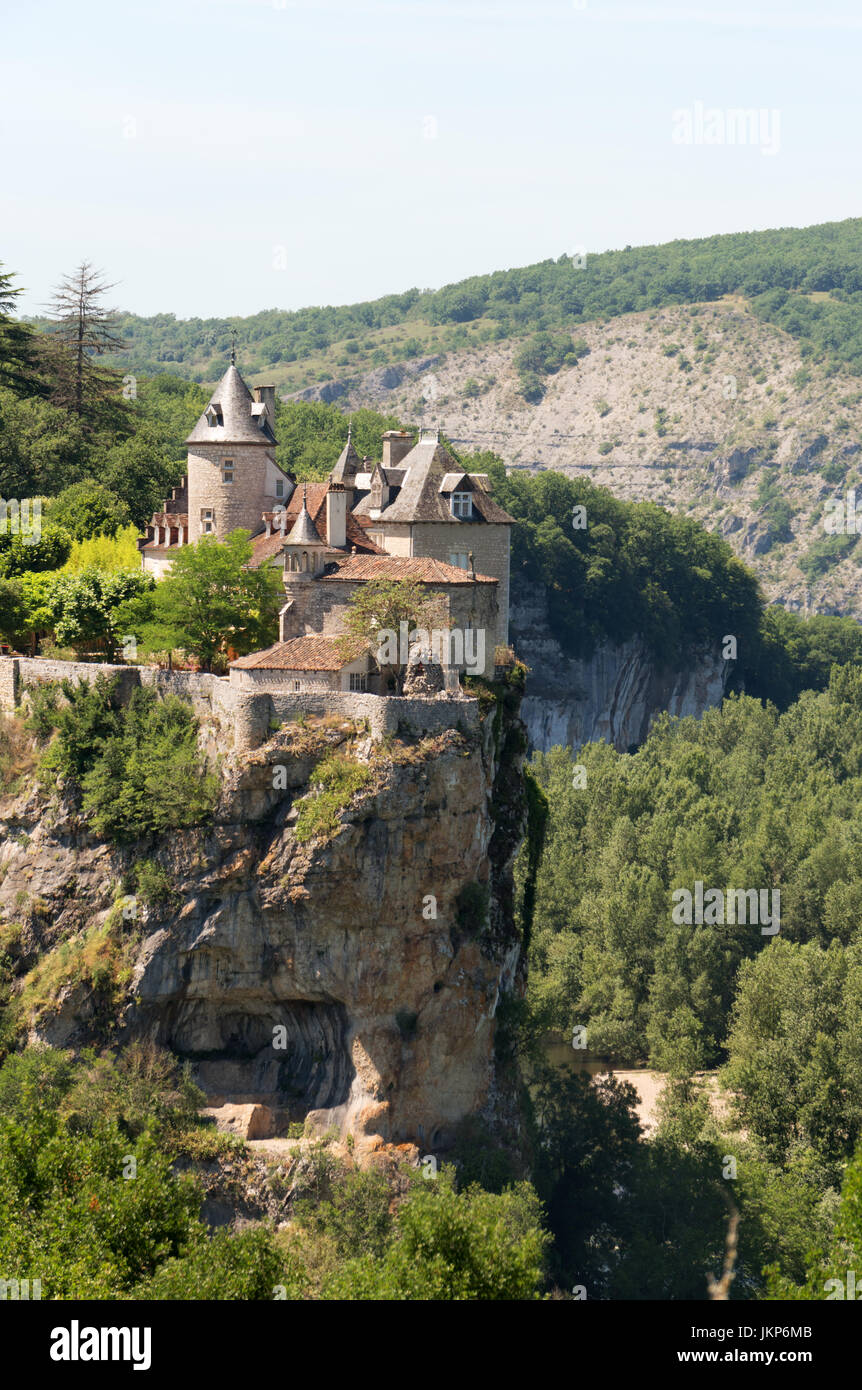The Château de Belcastel Stock Photo - Alamy