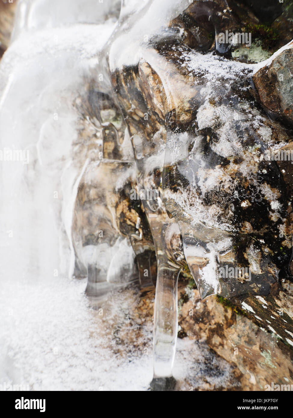 Ice on the rocks Stock Photo - Alamy