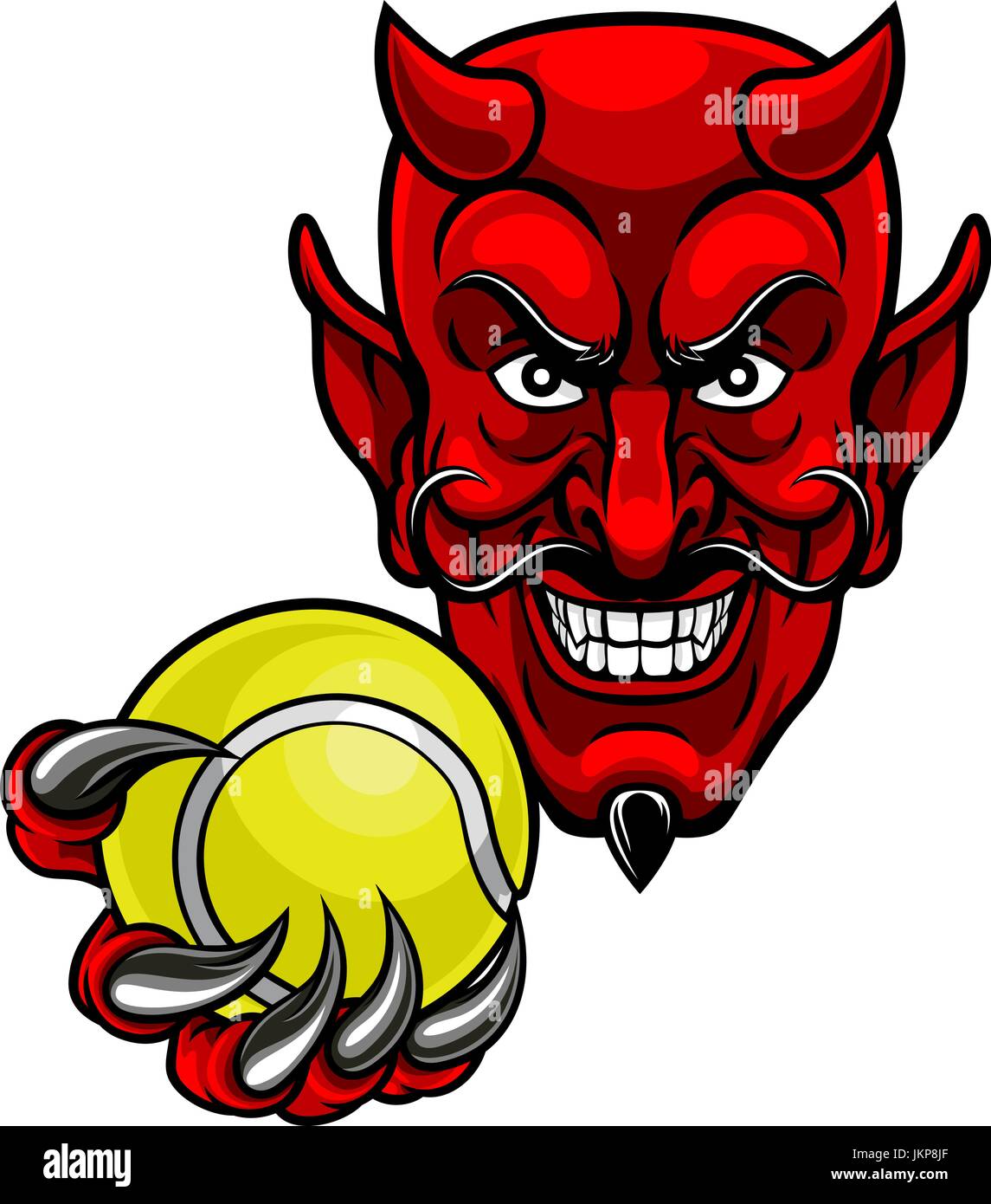 Devil Tennis Sports Mascot Stock Vector Image & Art - Alamy
