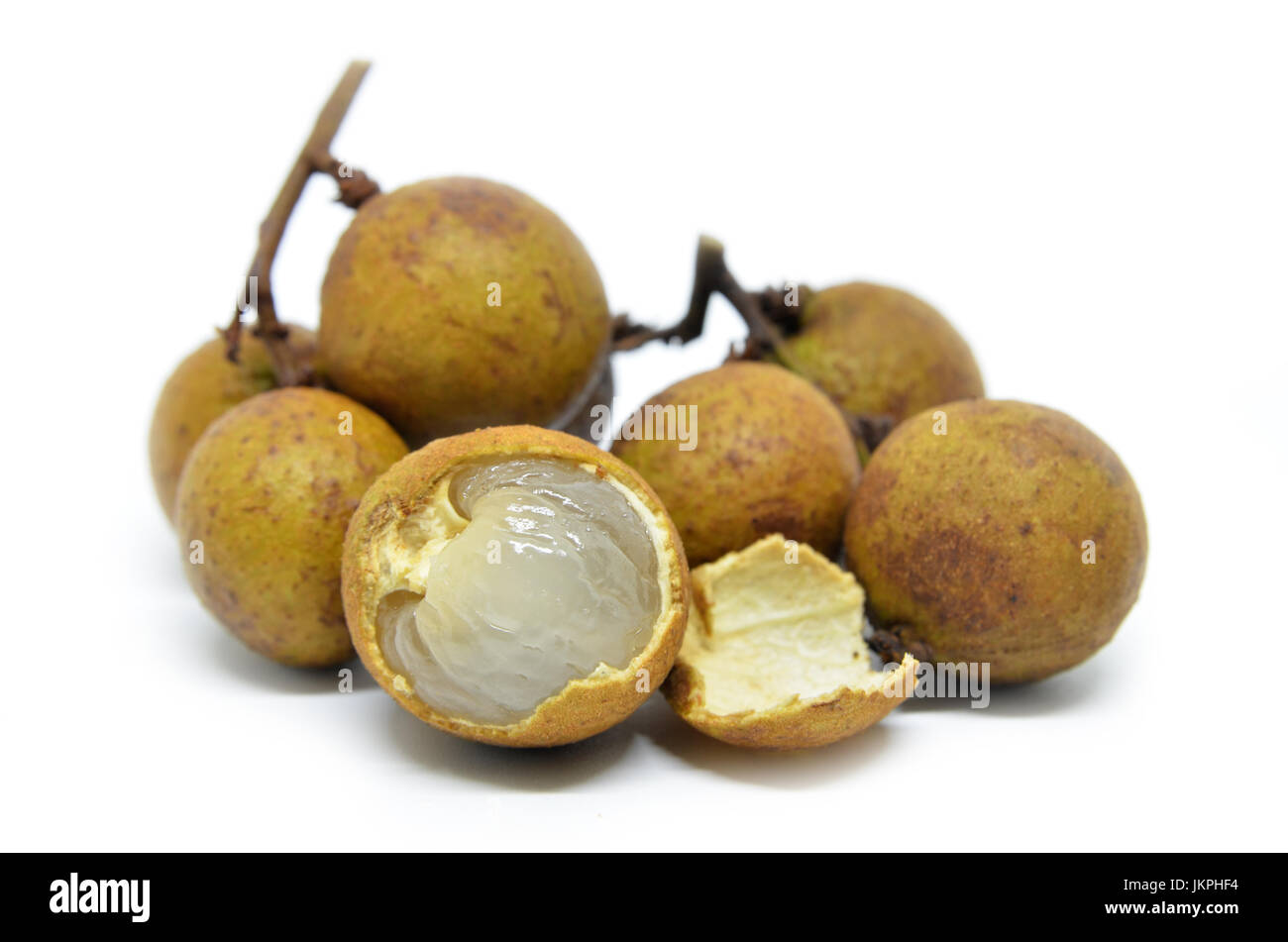 Longan isolated on white background. Tropical friut Stock Photo - Alamy