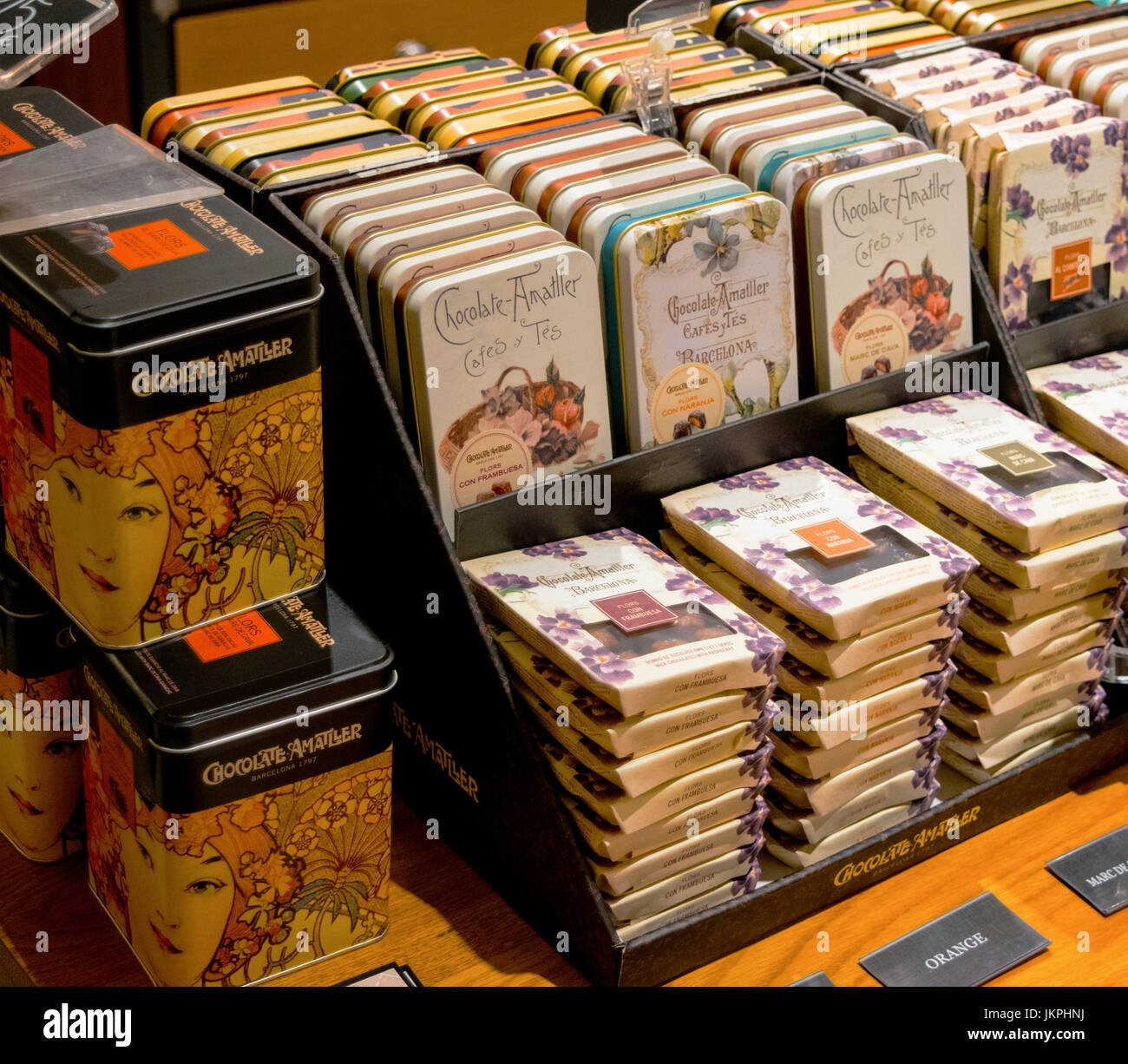 Different chocolate packages Stock Photo - Alamy