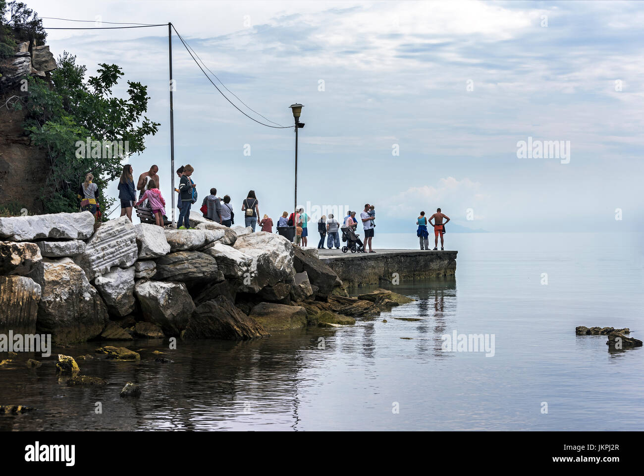 Dull day beach hi-res stock photography and images - Alamy