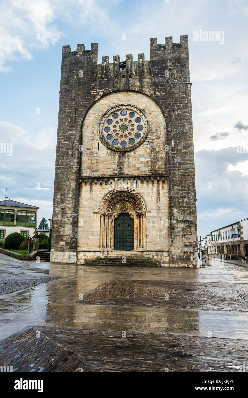 Saint Nicholas fortified church in Portomarin, Lugo, Galicia, Spain ...