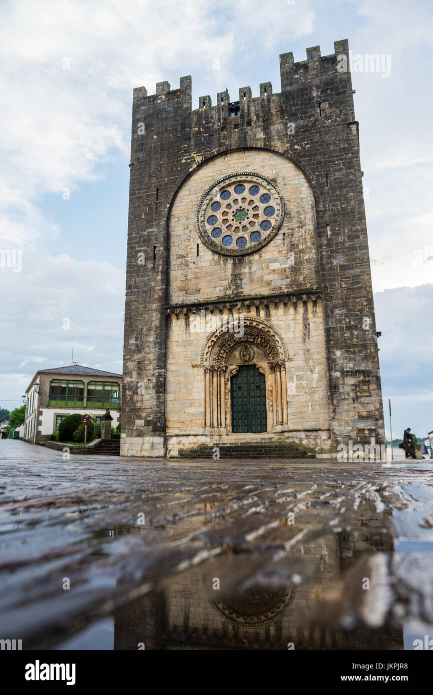 Saint Nicholas fortified church in Portomarin, Lugo, Galicia, Spain ...