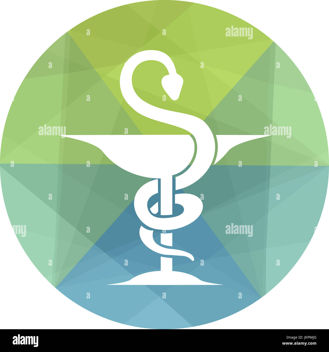 Icon of a pharmacy Caduceus, to illustrate health, care, medicines and ...