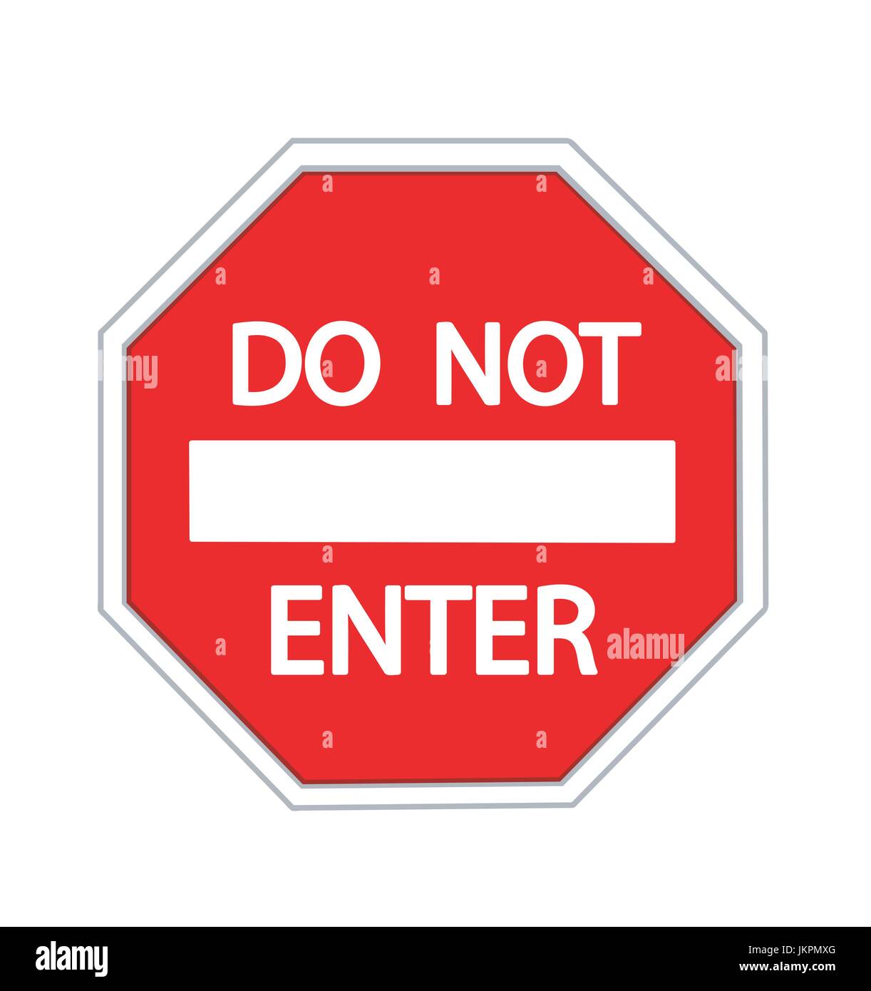 Symbolic danger warning signal Stock Vector Images - Alamy