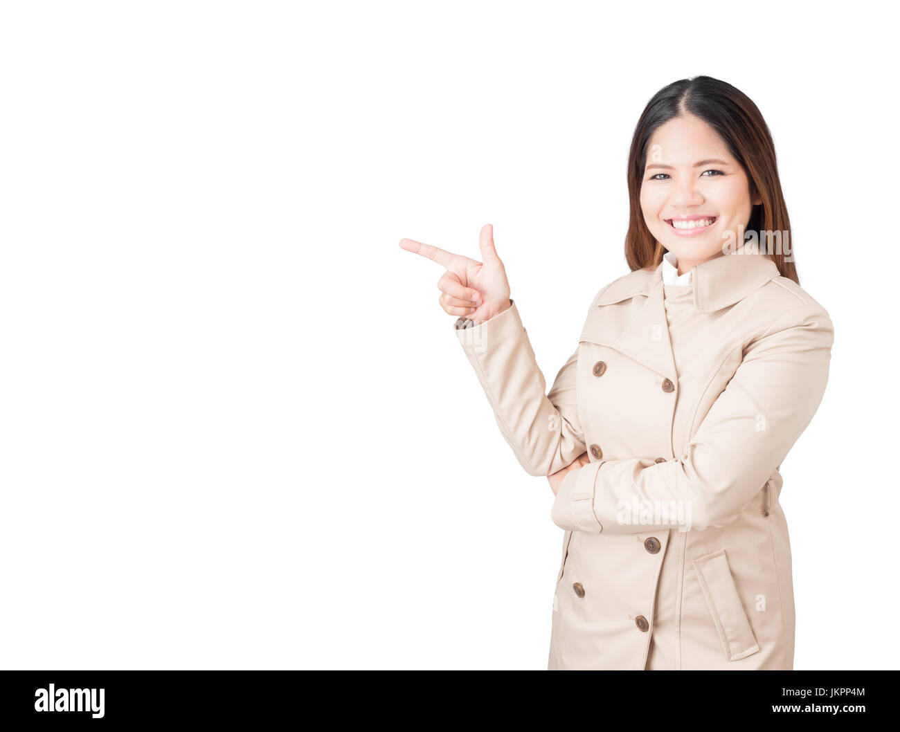 Beautiful asian woman finger on Cut Out Stock Images & Pictures - Alamy