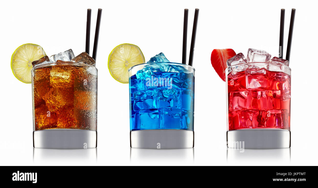 alcohol cocktail set Stock Photo - Alamy