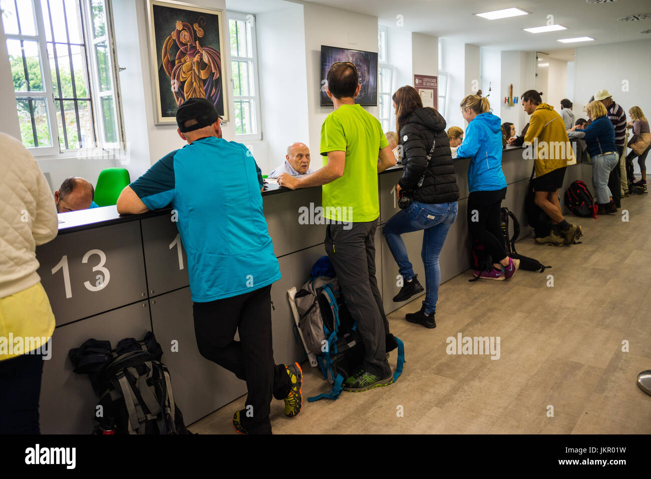 Pilgrims reception office hi-res stock photography and images - Alamy