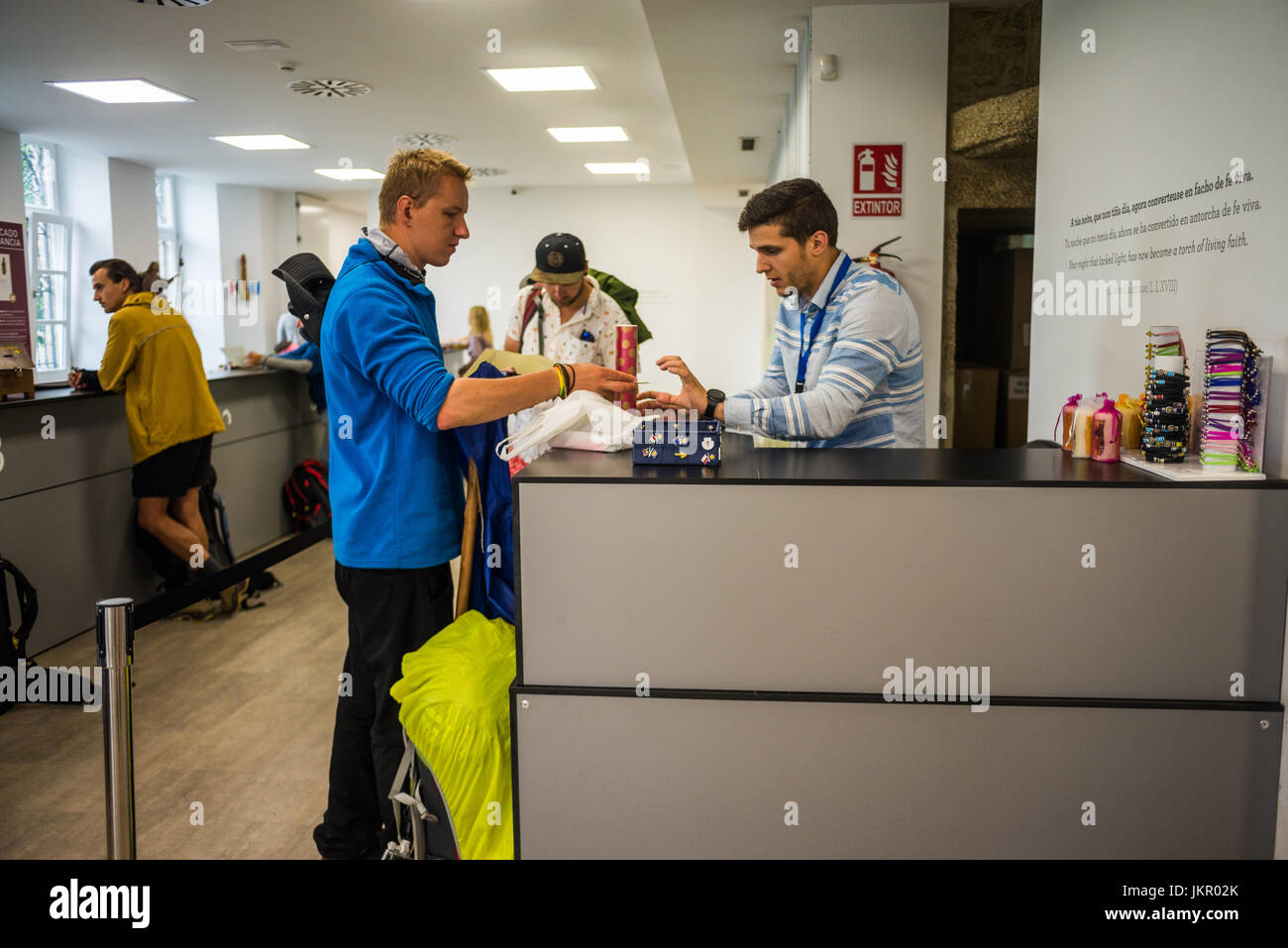 Pilgrims reception office hi-res stock photography and images - Alamy