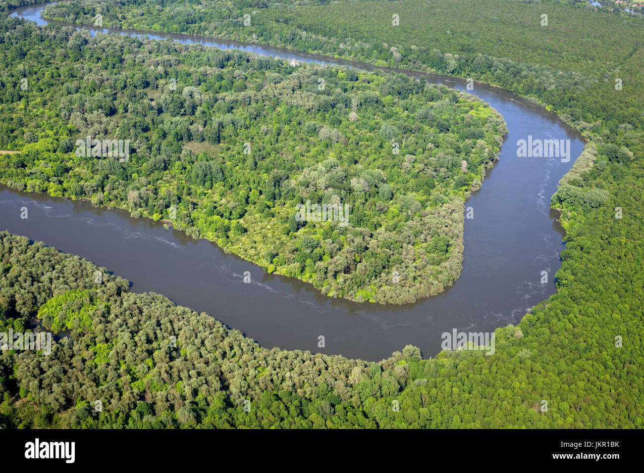 Meander river aerial hi-res stock photography and images - Alamy