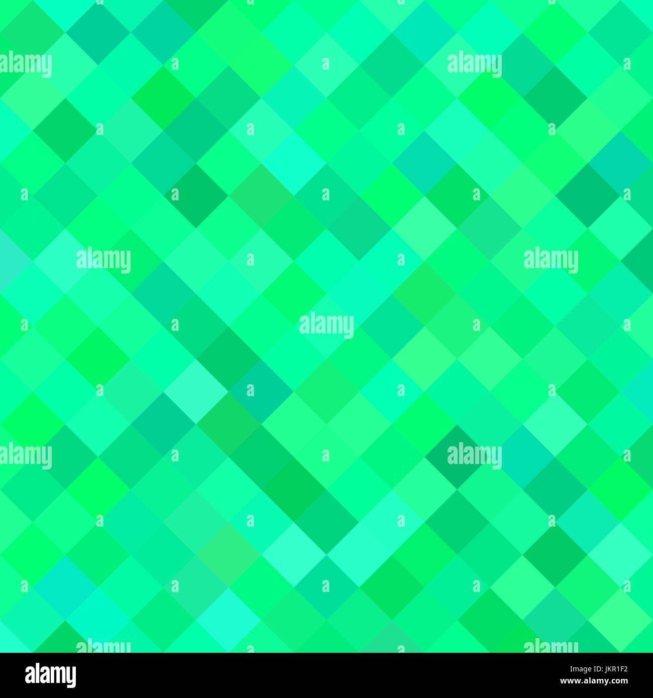 Square pattern background - geometrical vector illustration from diagonal squares in green tones ...