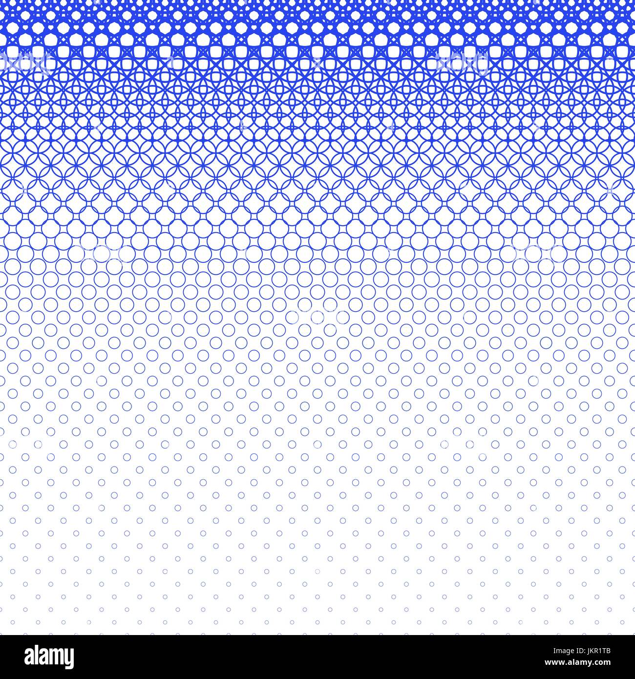 Geometrical Halftone Circle Pattern Background Vector Graphic From Rings In Varying Sizes