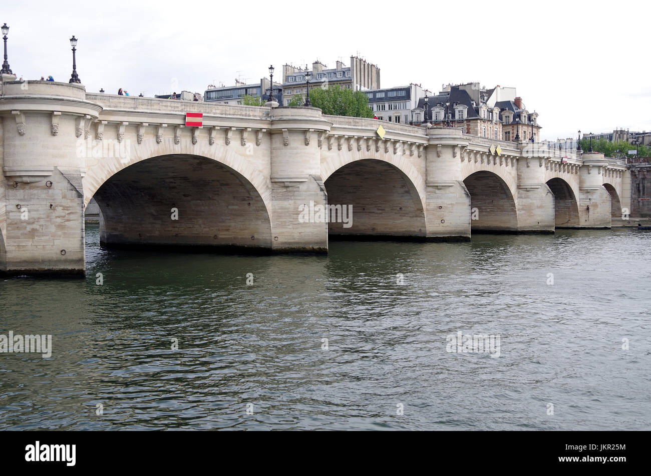 Paris, France, Pont Neuf (New bridge), in fact oldest bridge over Seine ...