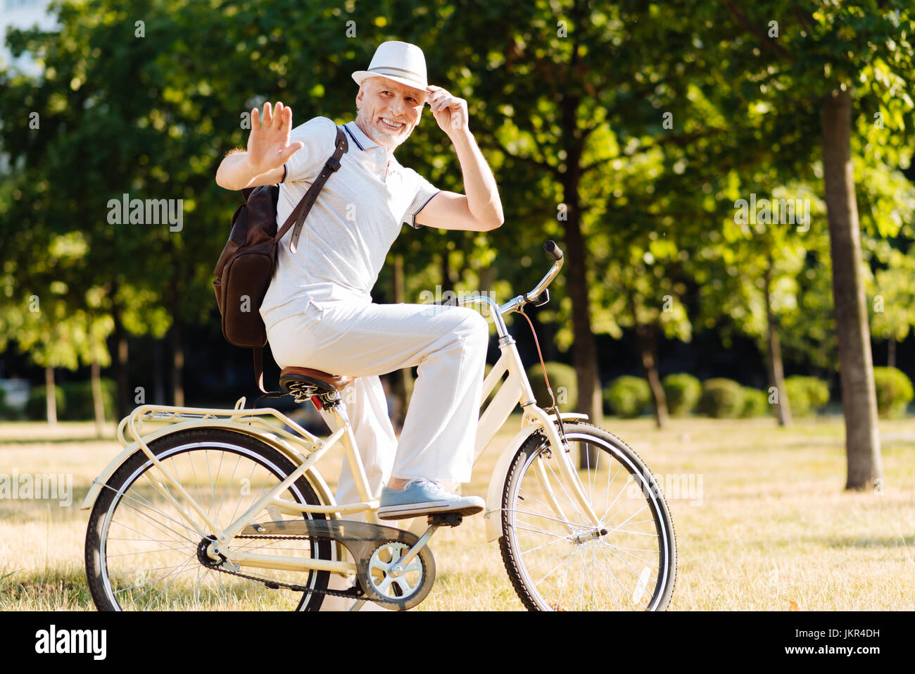Funny male person expressing positivity Stock Photo - Alamy