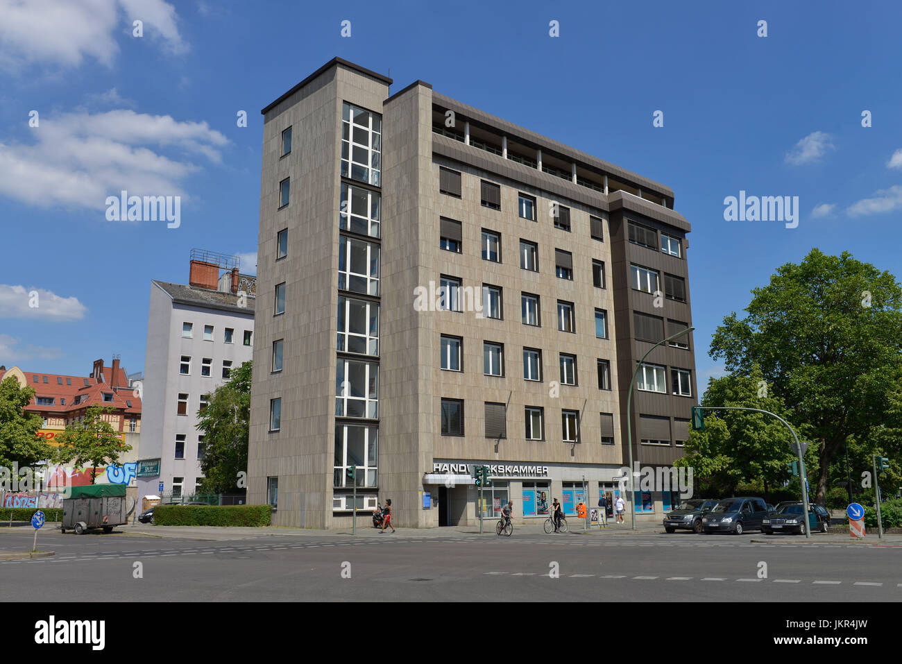 Chamber of trade, dam Mehring, cross mountain, Berlin, Germany ...