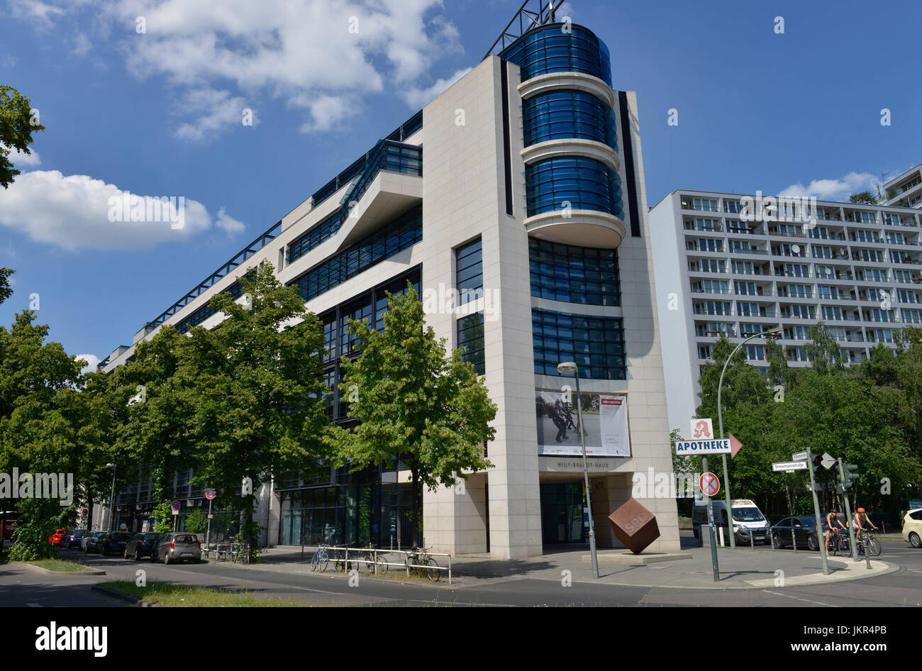 Willy's Brandt house, Wilhelmstrasse, cross mountain, Berlin, Germany ...