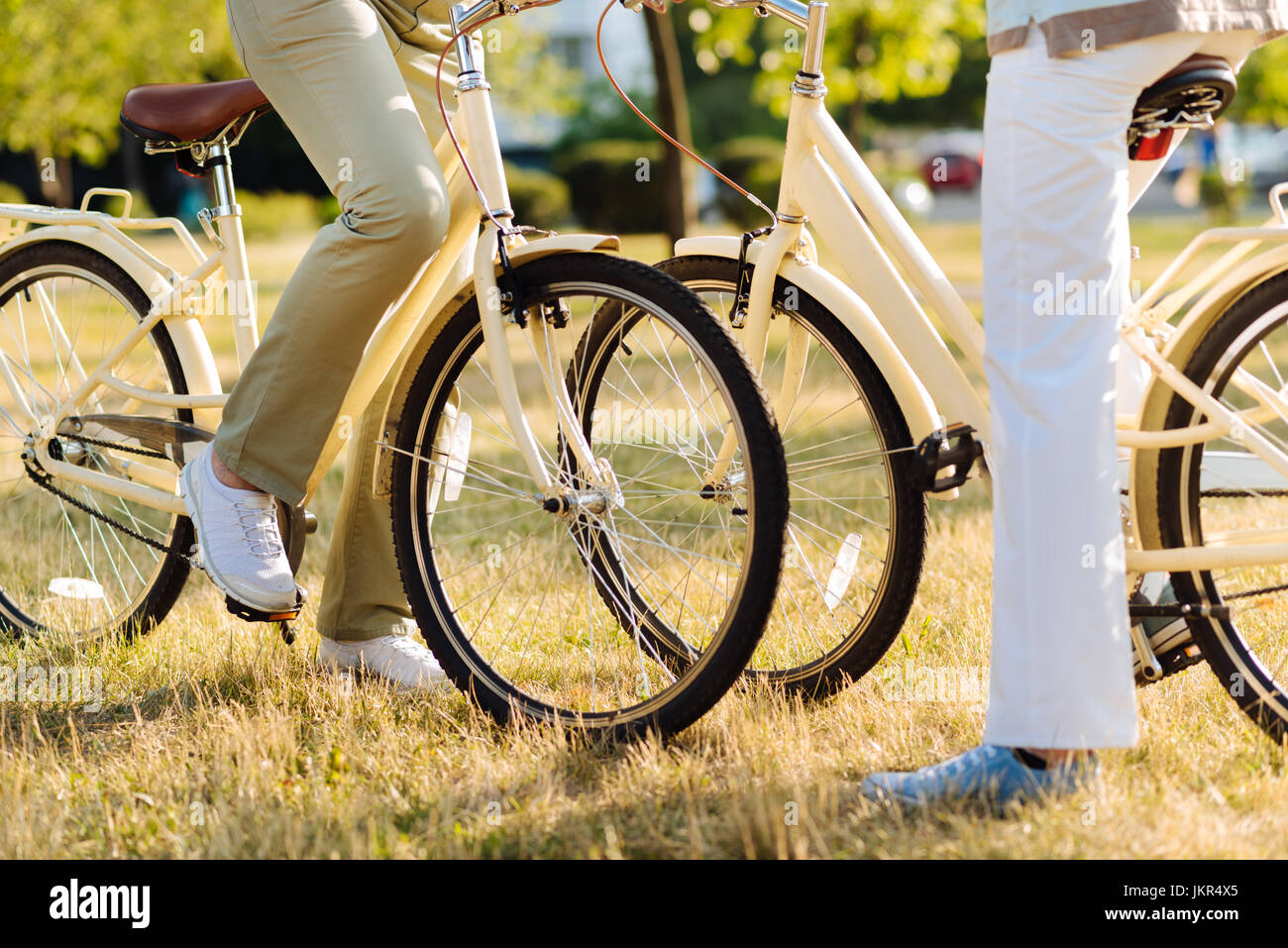 Close up of wheels that standing next to each other Stock Photo - Alamy