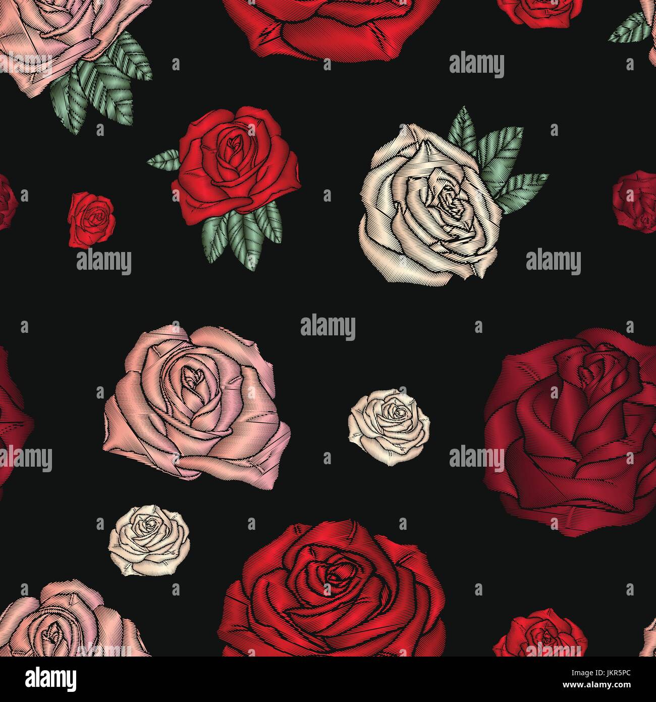 Native rose Stock Vector Images - Alamy