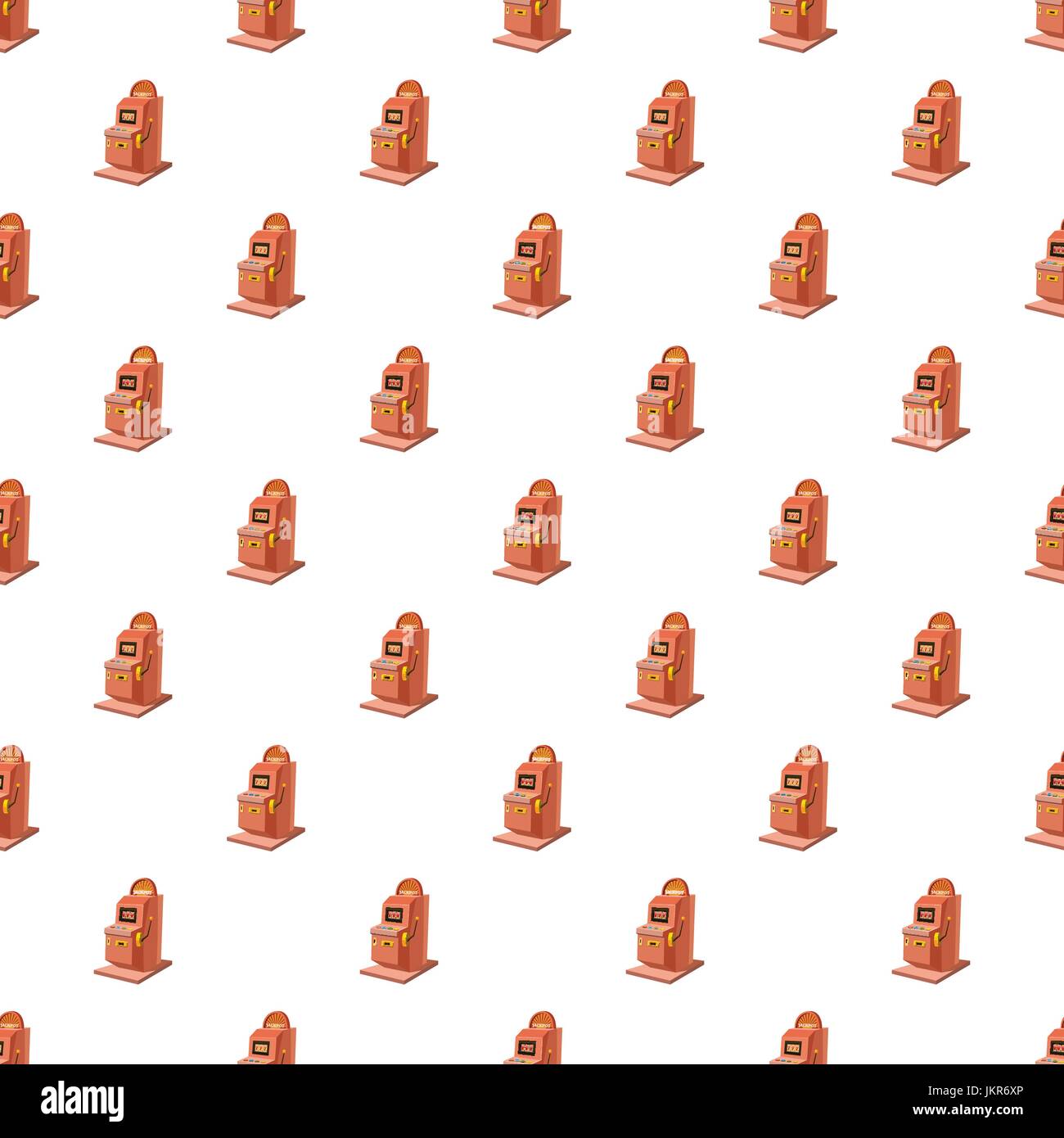 Slot machine pattern seamless repeat in cartoon style vector ...