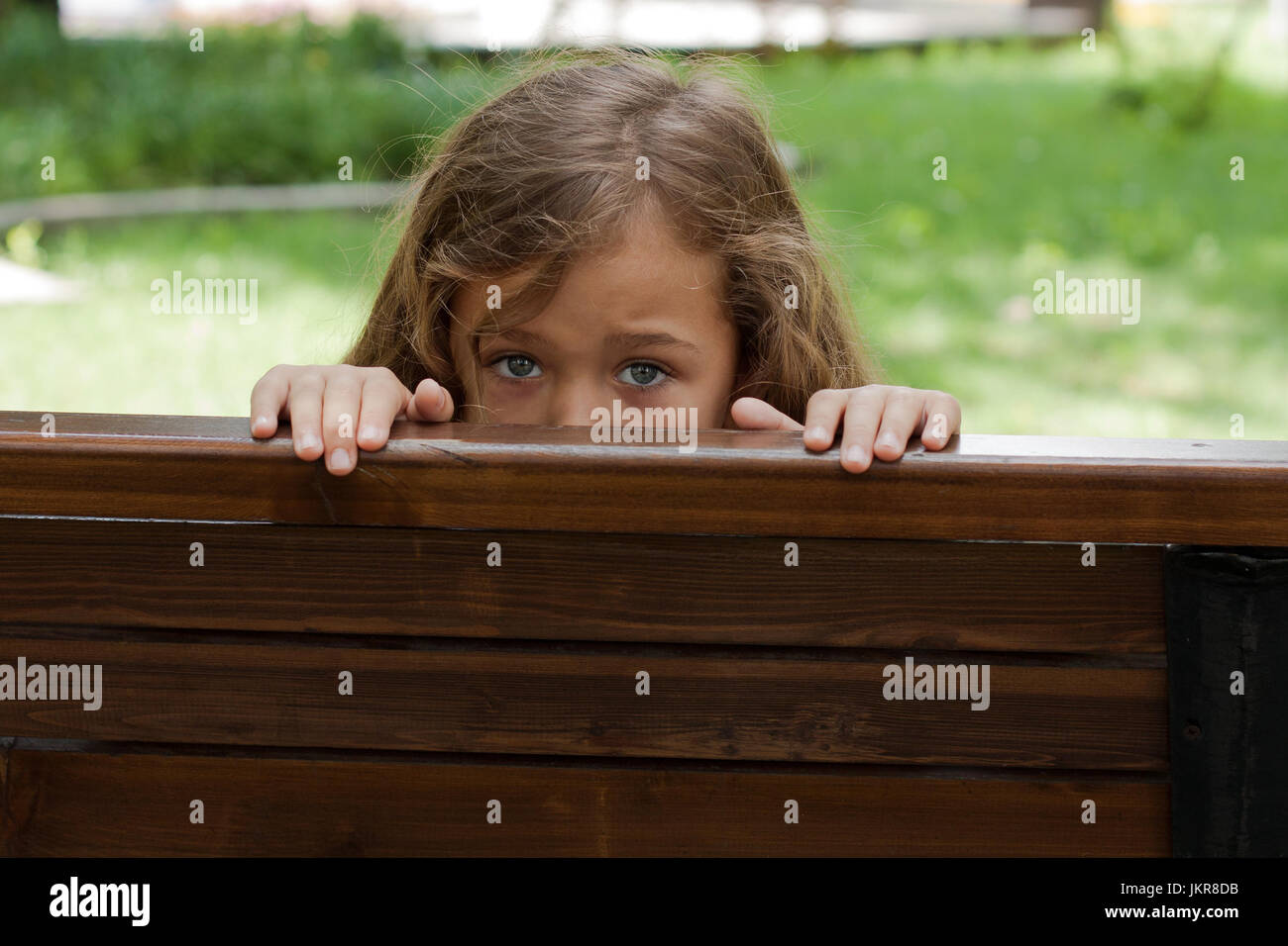 Little Girl Hiding