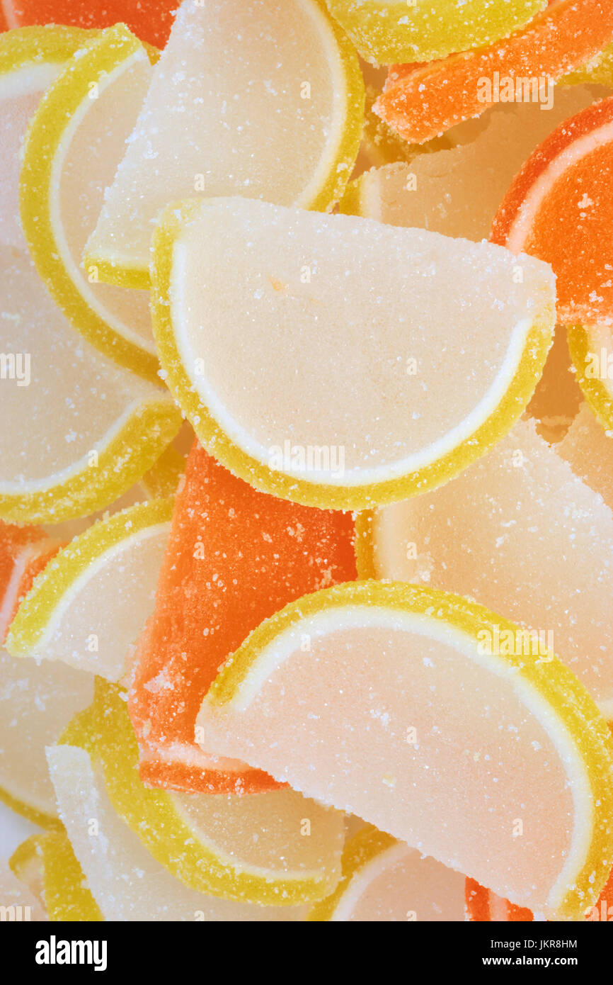 many Multicolor Fruit Jelly Stock Photo - Alamy