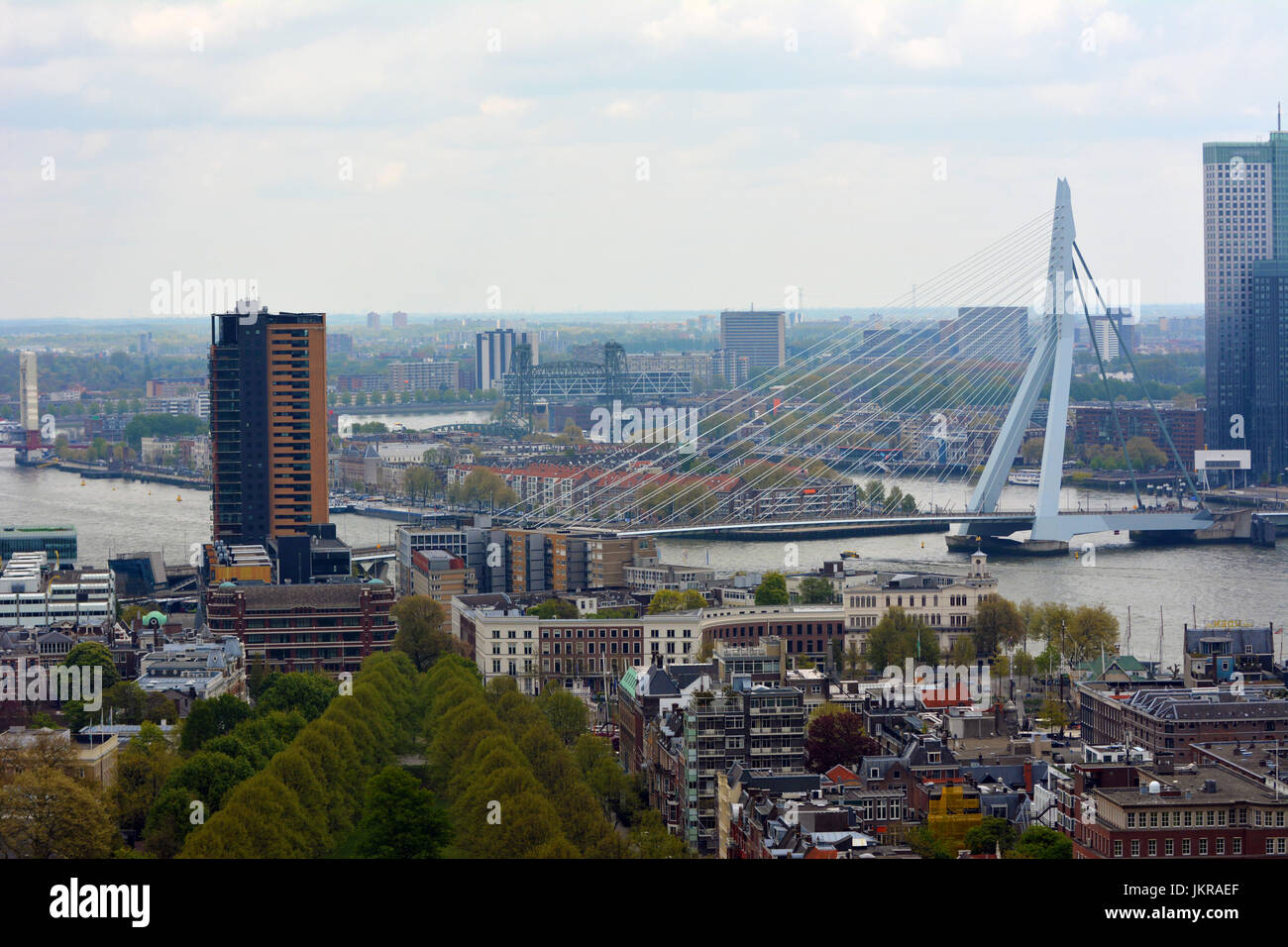 The city of Rotterdam seen from above, in Netherlands Stock Photo - Alamy