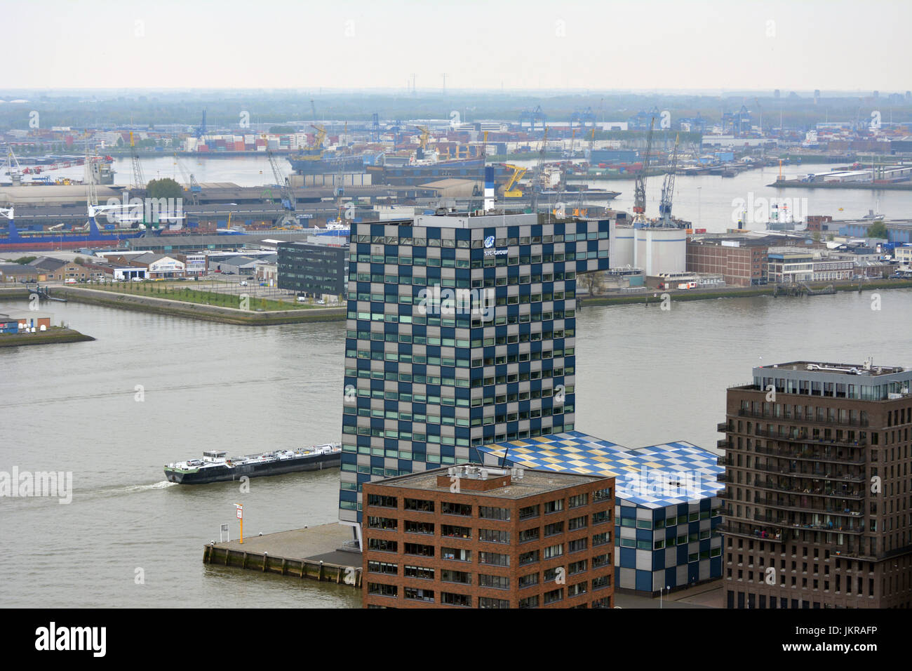 Rotterdam harbor from above hi-res stock photography and images - Alamy