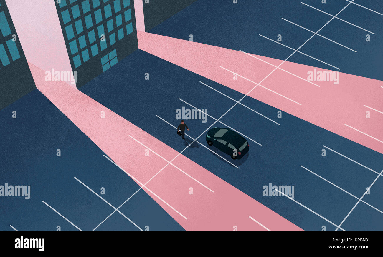 Transportation building exterior car parking walking hi-res stock ...