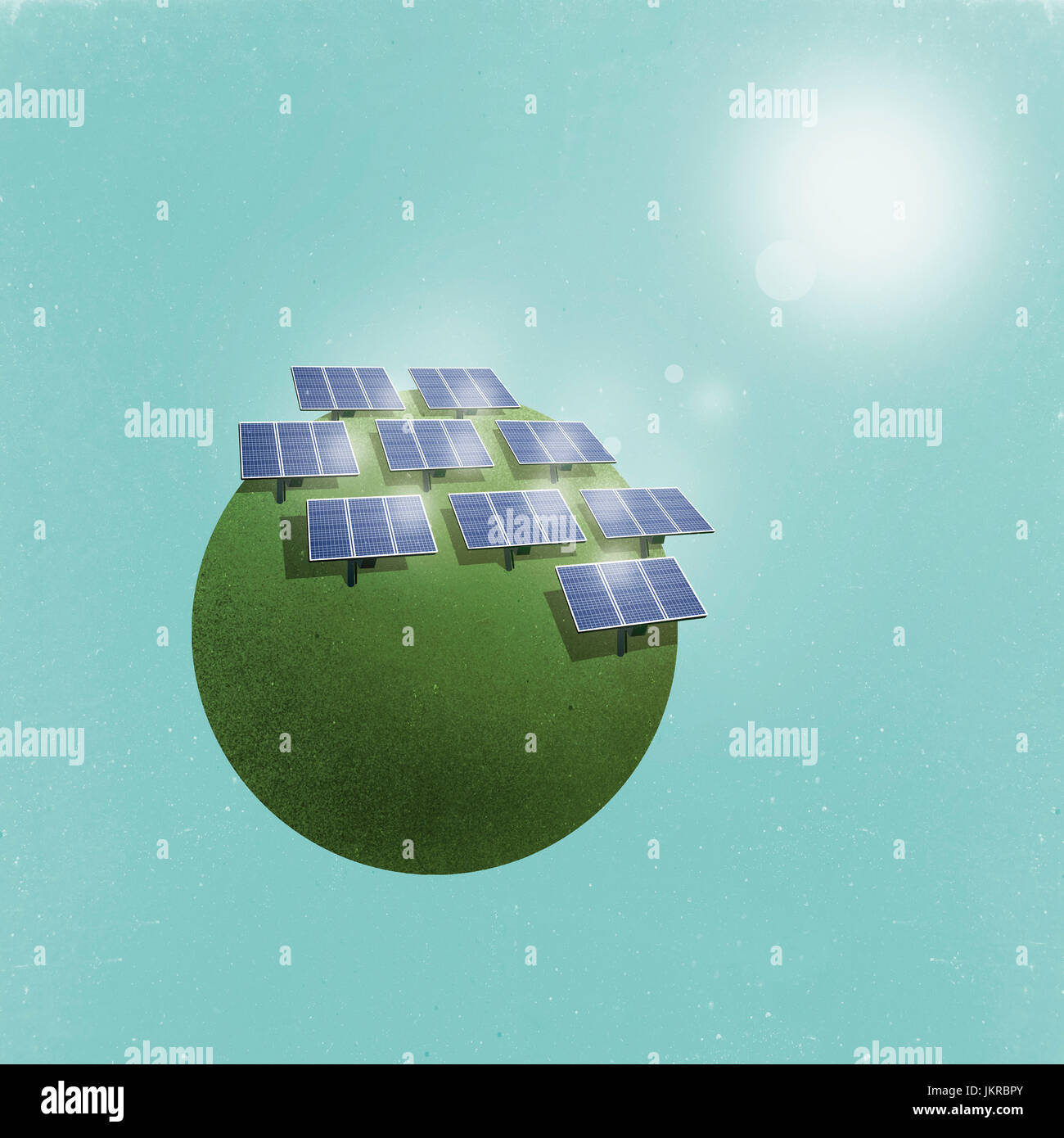 Solar field circle hi-res stock photography and images - Alamy