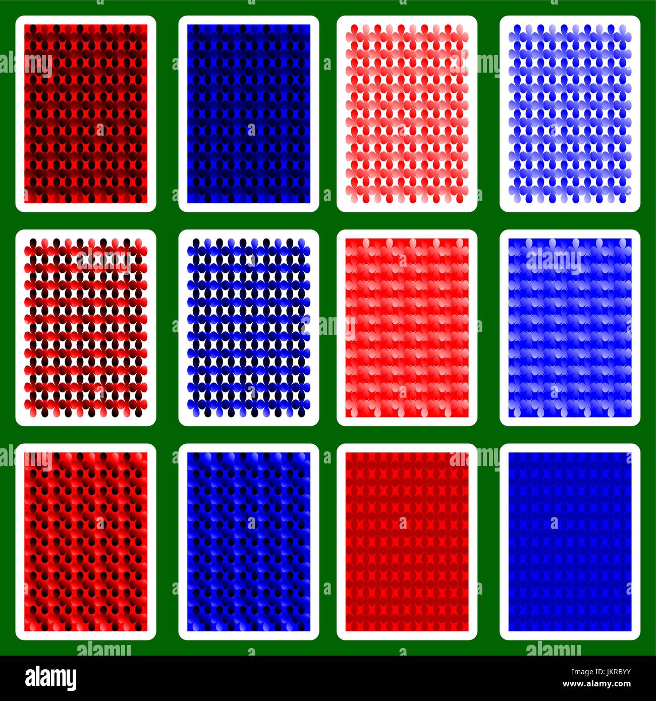 Playing Card Back Designs, vector set Stock Vector Image & Art - Alamy