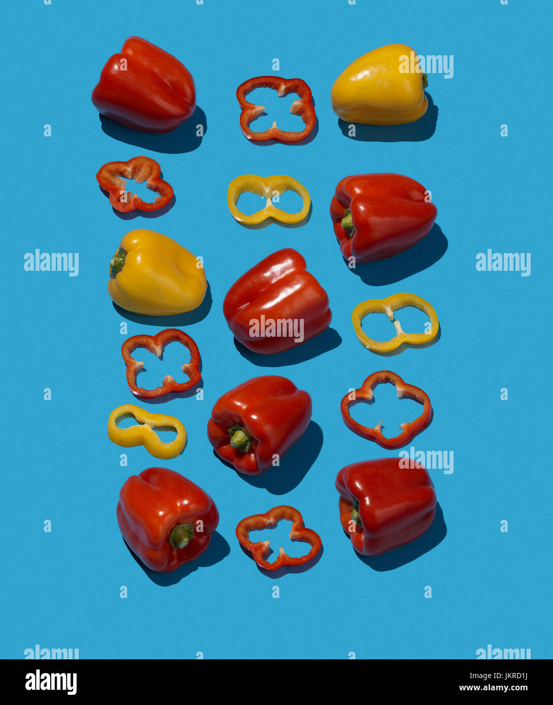 Group shot red bell peppers hi-res stock photography and images - Alamy