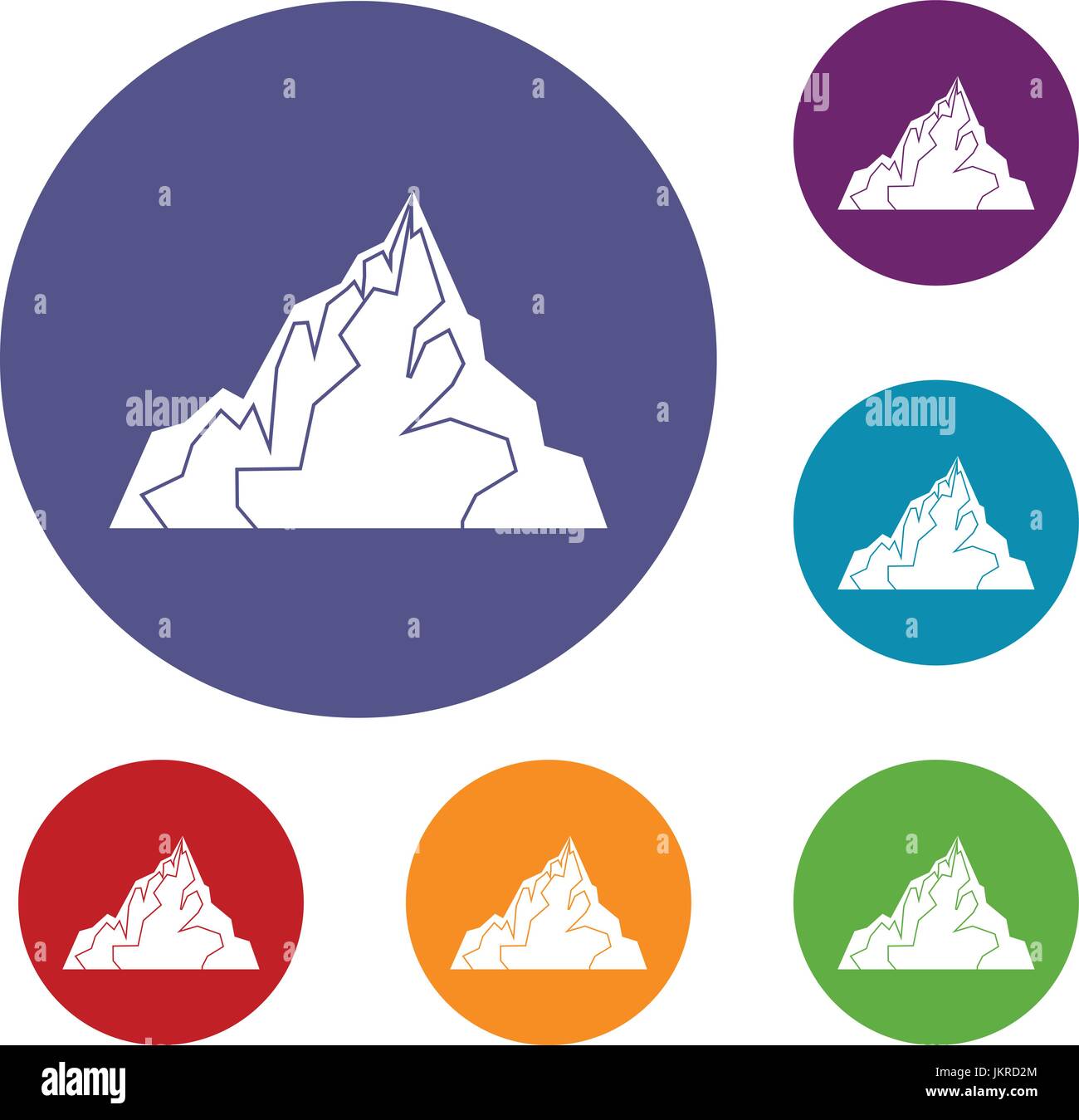 Iceberg icons set Stock Vector Image & Art - Alamy