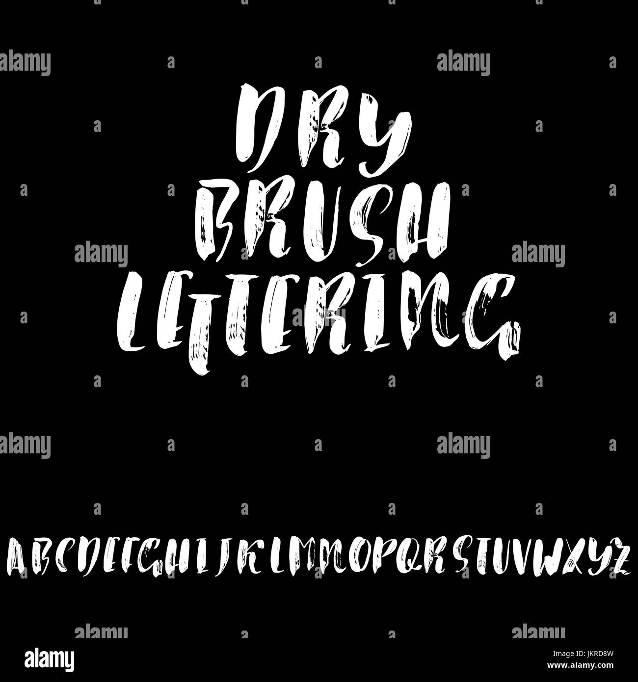 Hand drawn elegant calligraphy font. Modern brush lettering. Grunge ...