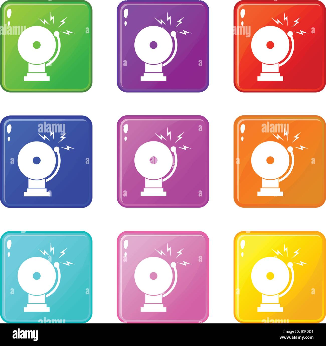 Fire alarm set 9 Stock Vector Image & Art - Alamy