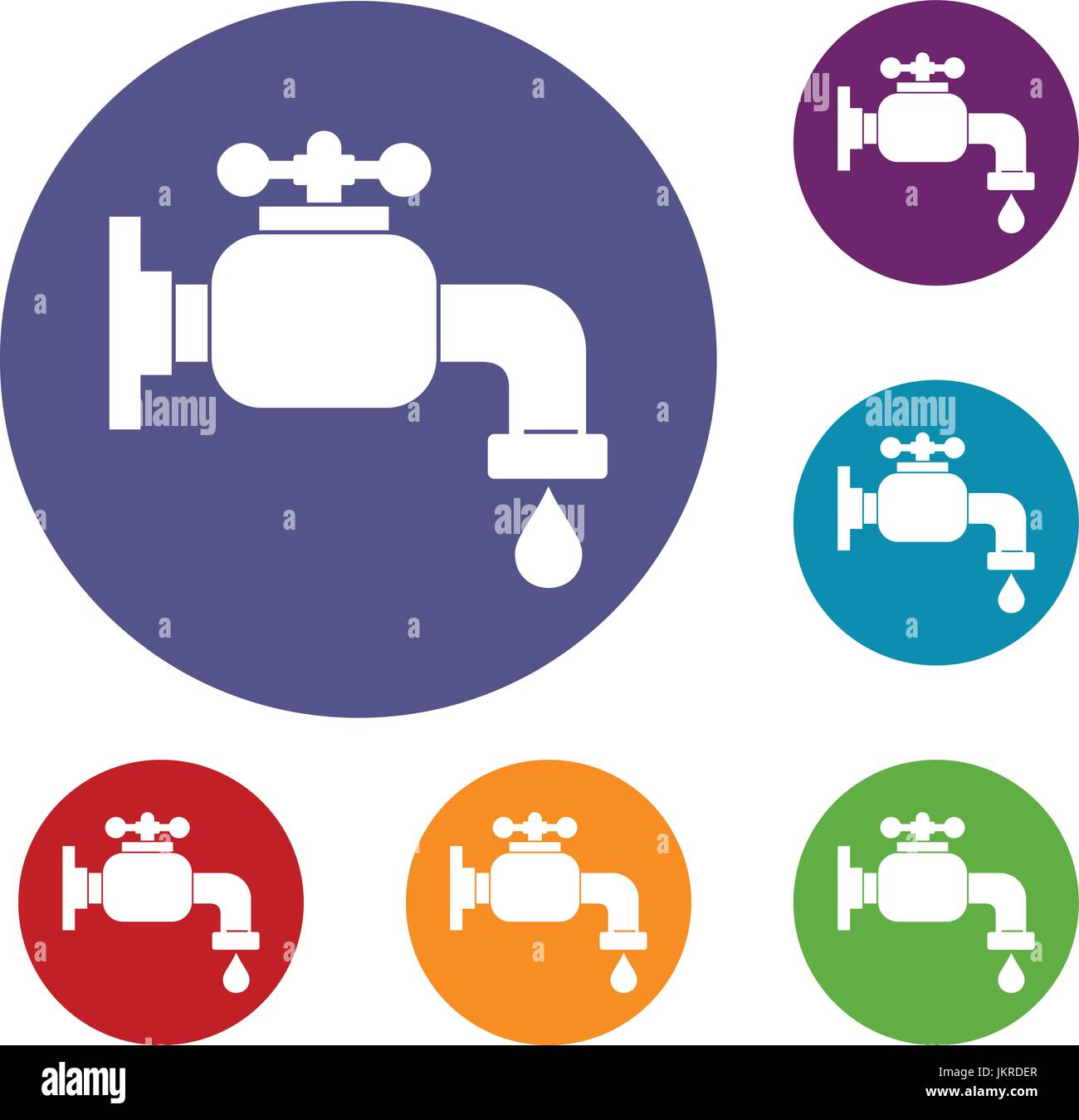 Water tap icons set Stock Vector Image & Art - Alamy