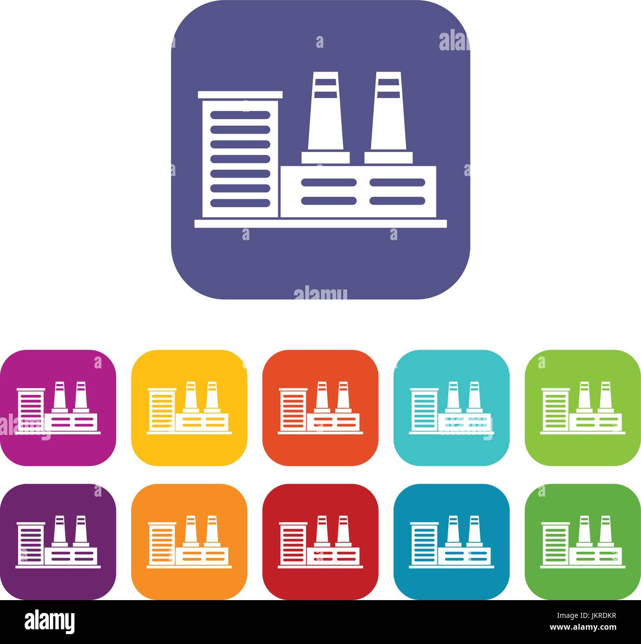 Power plant icons set Stock Vector Image & Art - Alamy