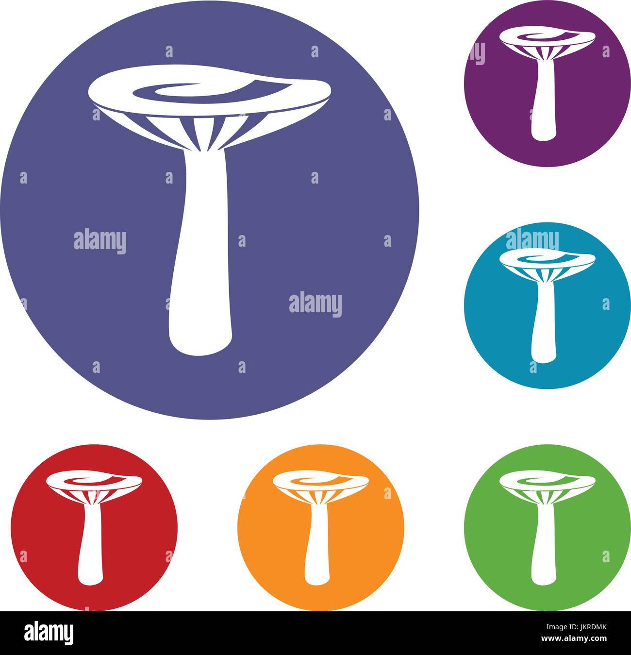 Mushroom icons set Stock Vector Image & Art - Alamy