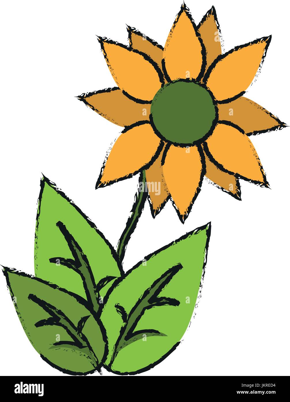 single flower icon image vector illustration flat Stock Vector Image ...