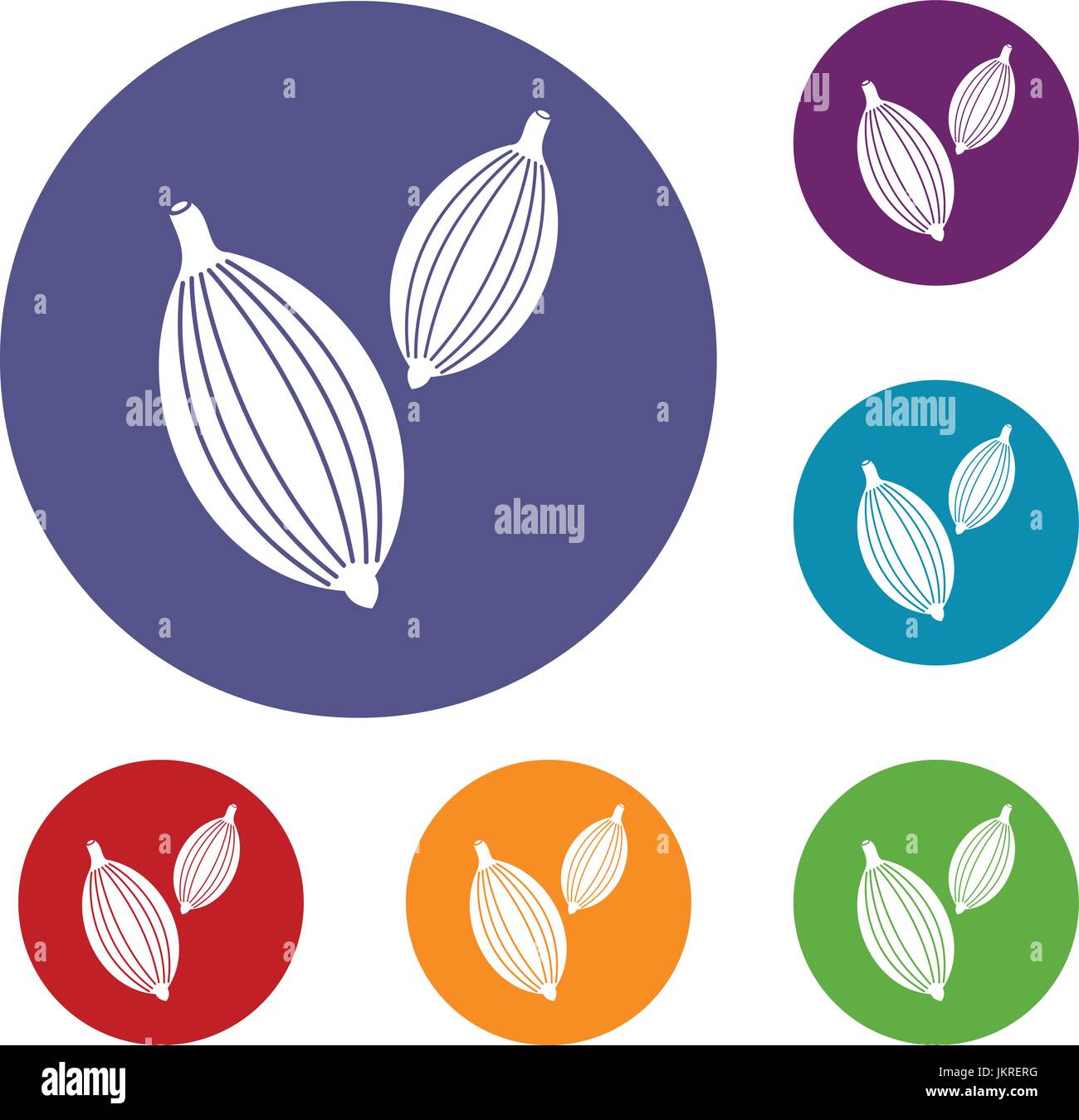Seed pod circle Stock Vector Images - Alamy