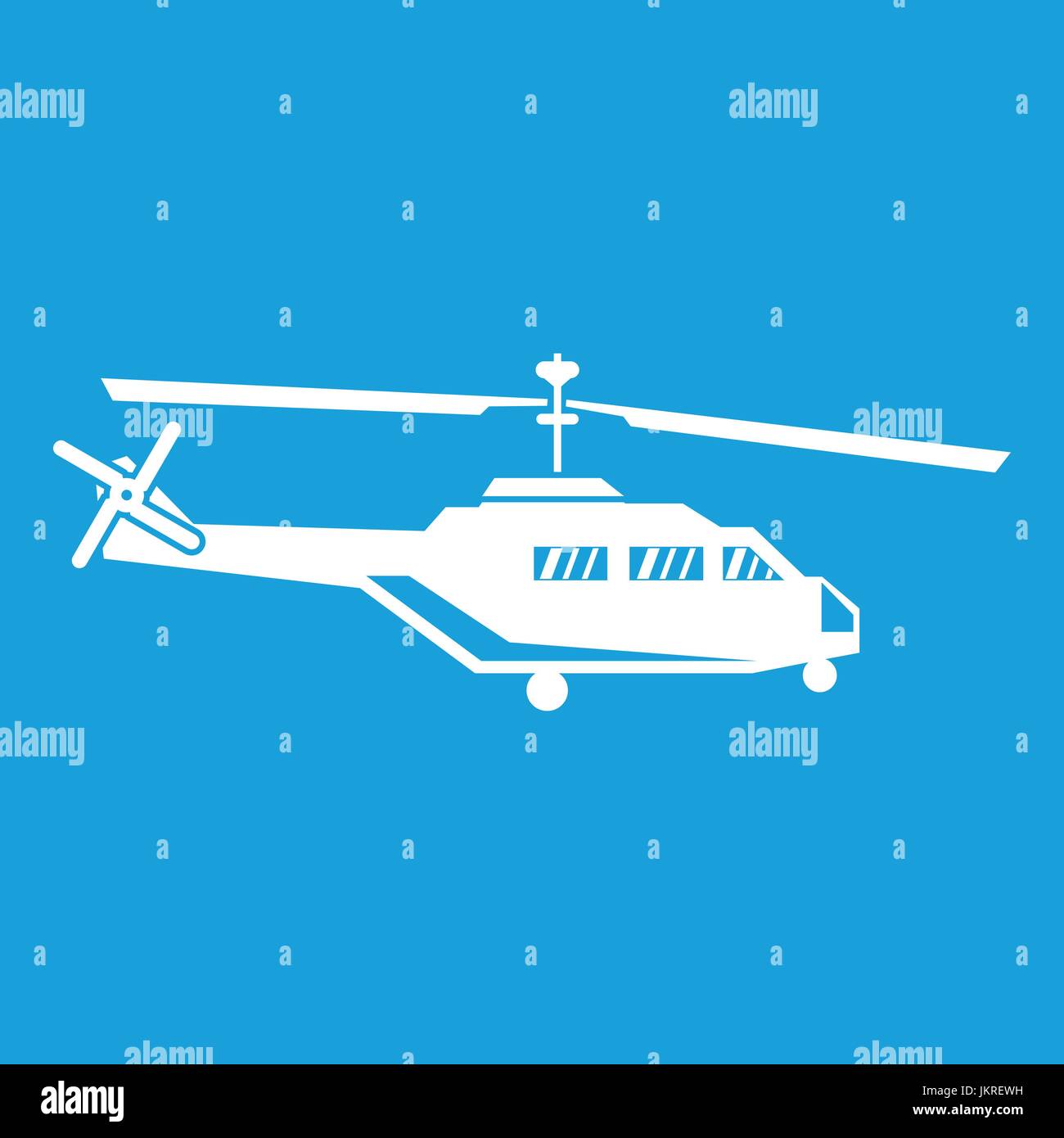 Military helicopter icon white Stock Vector Image & Art - Alamy